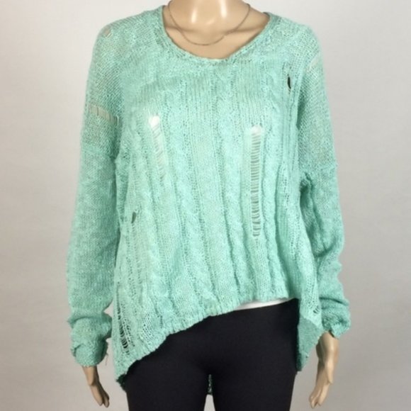 Double Zero | Tops | Destroyed Style Sweater Oversized | Poshmark